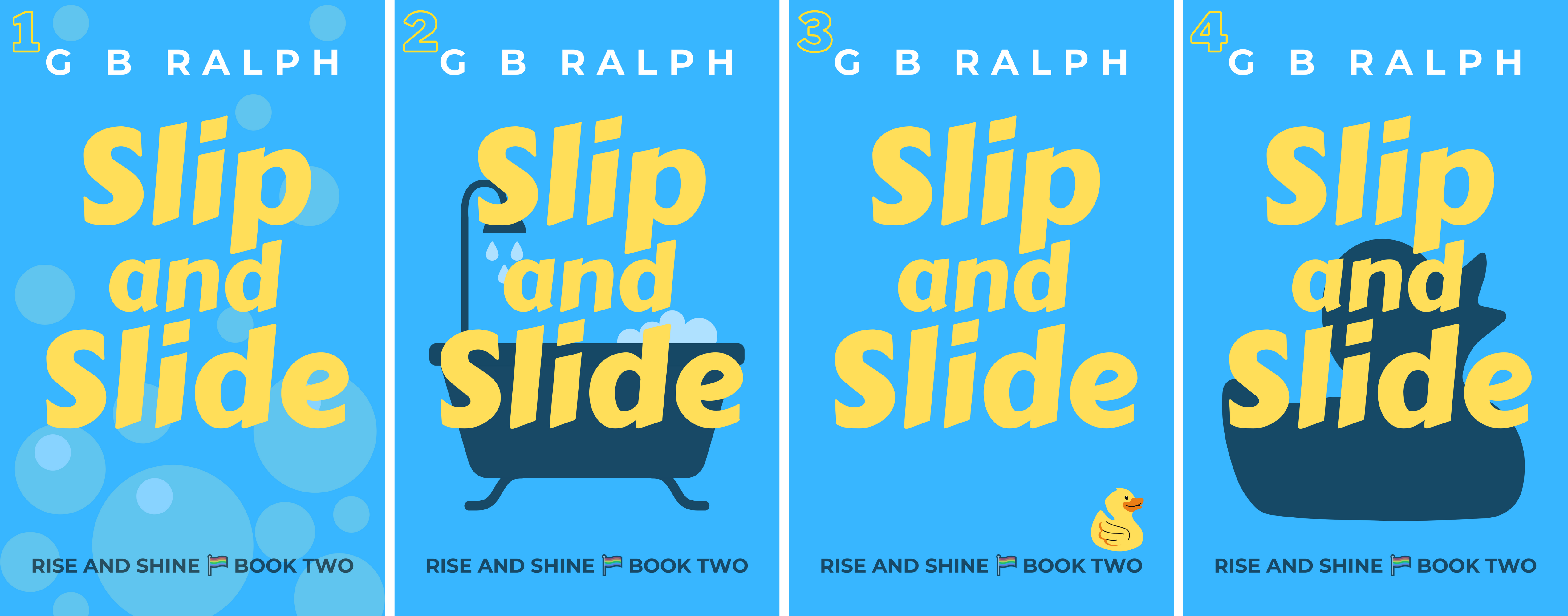 Slip and Slide book cover designs – G. B. Ralph