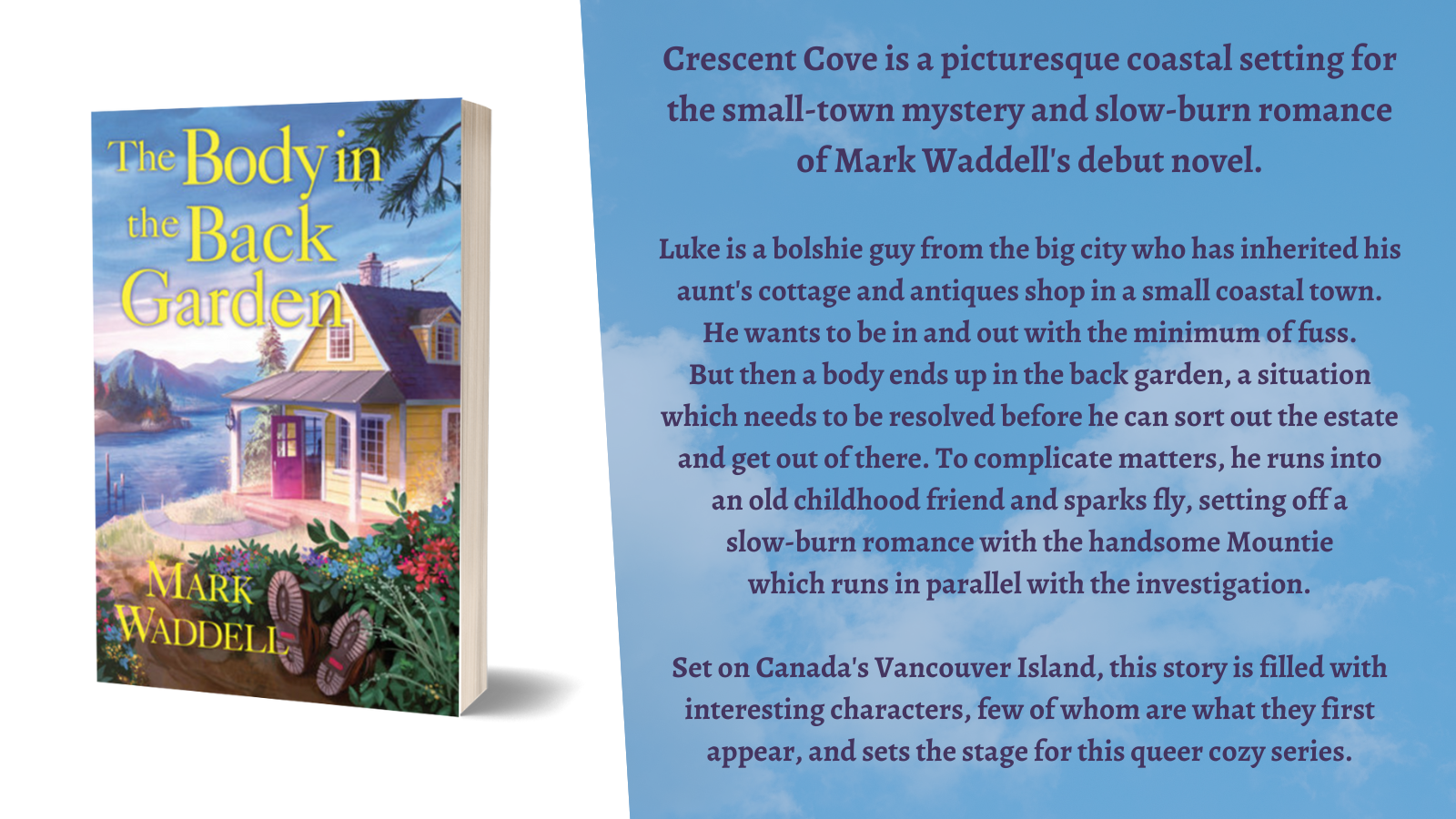 Mark Waddell’s debut novel: The Body in the Back Garden – G. B. Ralph