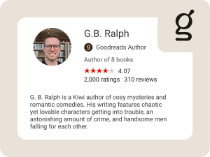 2000 Goodreads ratings for G. B. Ralph’s books – G. B. Ralph